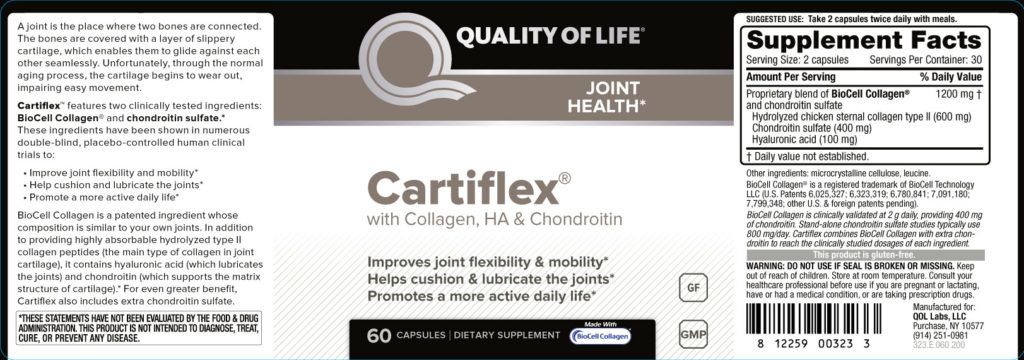Cartiflex (60 capsules) $23.00 at Pulse Nutritional – Pulse Nutritional